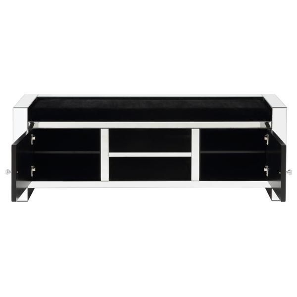 Free Shipping: ACME Furniture Noralie - Mirrored Bench with Storage ...
