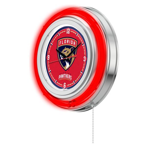 Free Shipping: Holland Bar Stool Florida Panthers 15" Neon Logo Clock ...