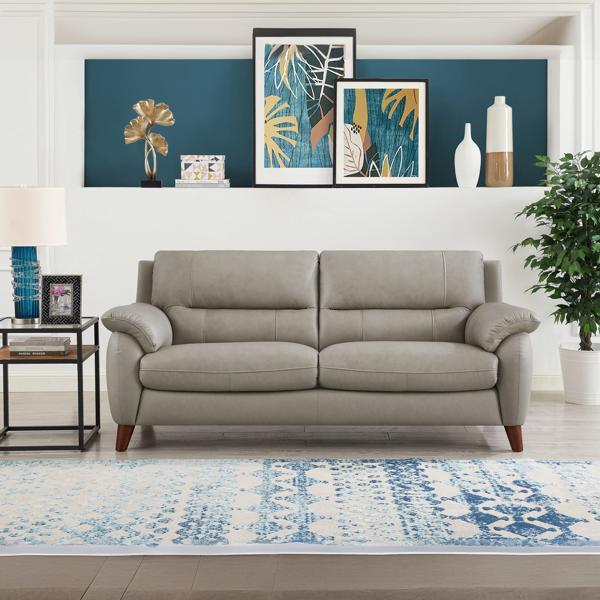 Free Shipping: Hydeline Furniture Lara 79" Leather Sofa - Solid Wood ...